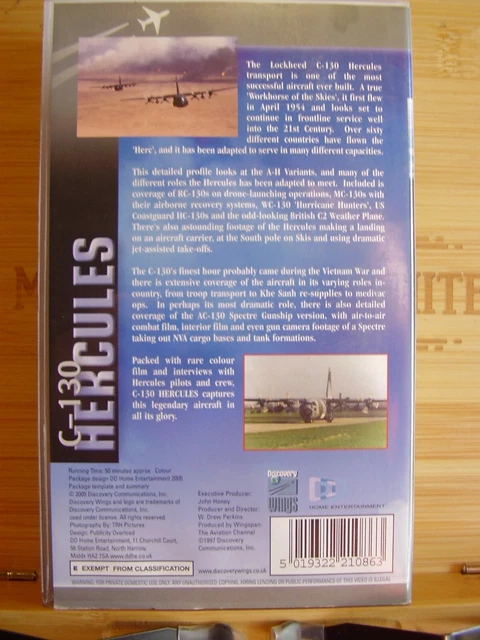 VHS VIDEO AIRCRAFT Aviation C-130 Hercules Lockheed Vietnam War £6.00 ...