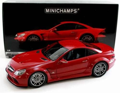 MINICHAMPS MERCEDES SL65 Rouge 1:18 (Série Noire) * Presque épuisé ...