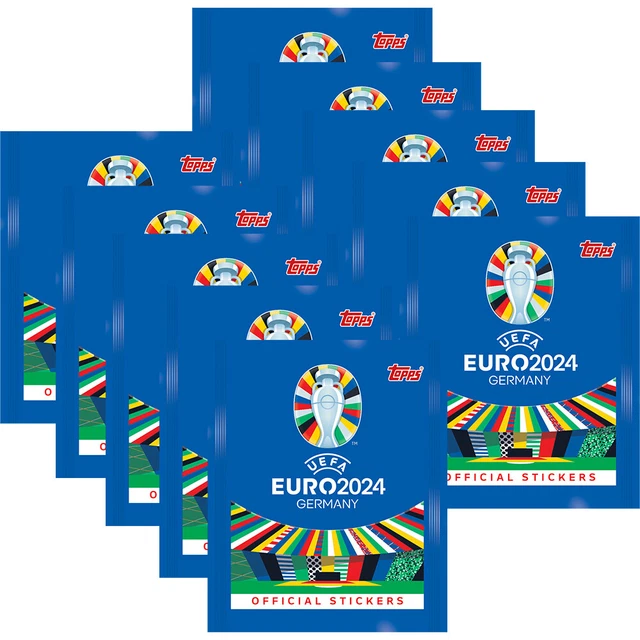 TOPPS UEFA EURO 2024 Germany - Sammelsticker - 10 Tüten EUR 12,49 ...