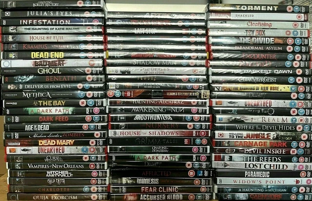 HORROR FILMS **NEW/SEALED** Region 2 DVDs * 30ish titles* £2.35 each ...