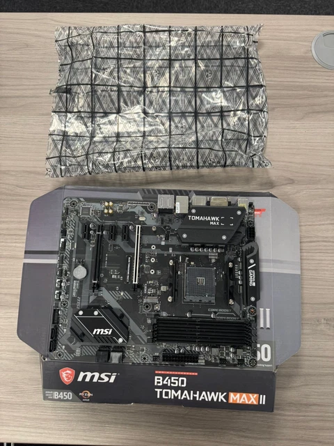 MSI B450 TOMAHAWK, AM4, Intel (7C02-014R) Motherboard (no io shield) £ ...