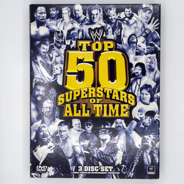 TOP 50 SUPERSTARS Of All Time 3 Disc WWE DVD Set $16.49 - PicClick CA