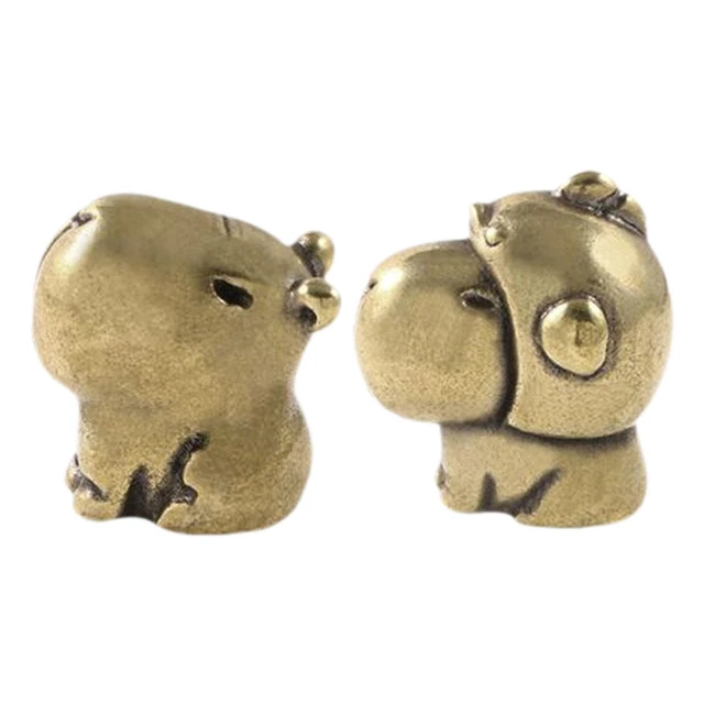 STATUETTE CAPYBARA EN laiton, Figurine Capybara pour bureau, décoration de EUR 10,87 - PicClick FR