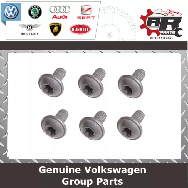 GENUINE VAG BRAKE Splash Dust Panel Shield Bolt Set (6) fits Audi Seat ...
