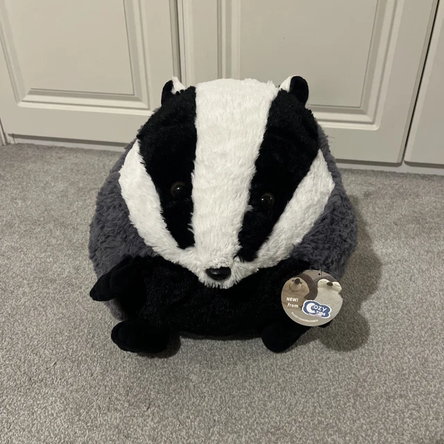 COZY TIME GIANT Soft Plush Cuddly Toy Handwarmer - Badger - Brand New ...