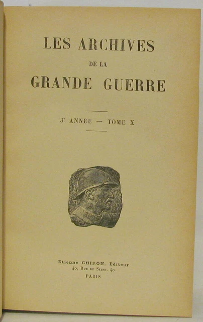 LES ARCHIVES DE la Grande Guerre - 3ème année Tome 10 | Collectif ...