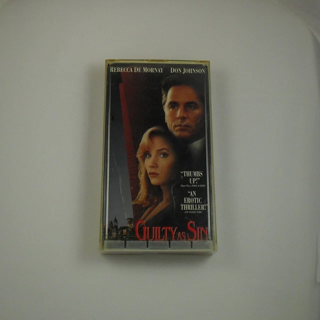 GUILTY AS SIN (VHS, 1993) Don Johnson, Rebecca De Mornay £7.50 - PicClick UK
