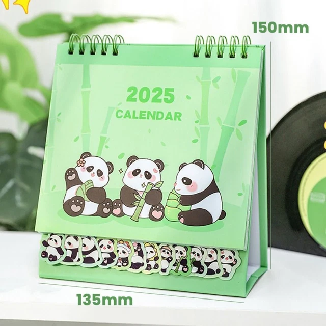 PAPER 2025 CALENDAR Panda/Capybara To Do List Calendar Students £7.38 ...
