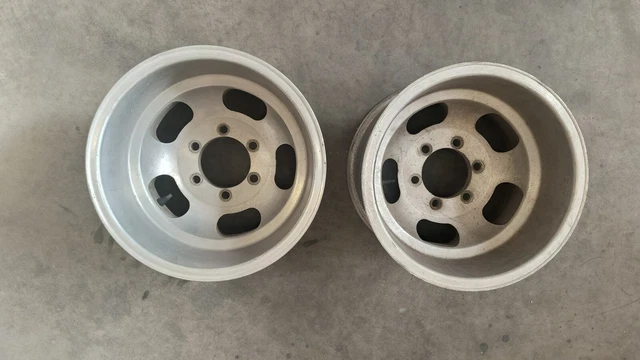 TWO SLOT Slotted Mag Wheels Western 15X10 Wheels/ Rims 6- Bolt Pattern ...