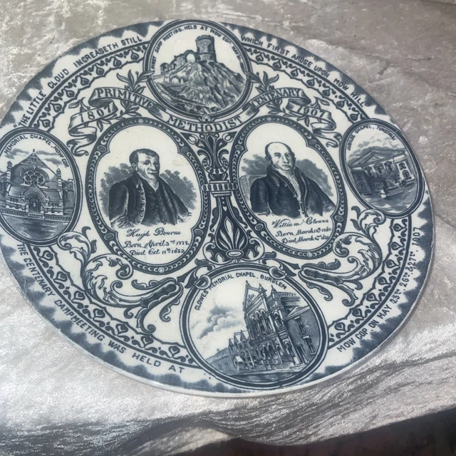 VINTAGE PRIMITIVE METHODIST Centenary 1807-1907 Porcelain Plate by ...