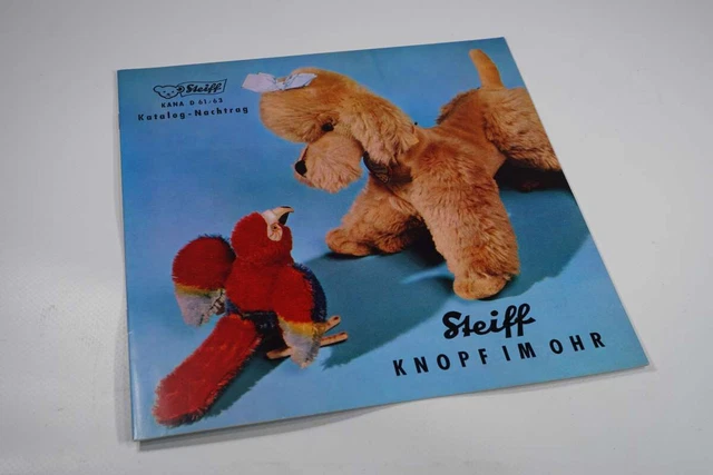 ORIGINAL STEIFF CATALOGUE supplement D 1961/62 - 12 pages £21.41 ...
