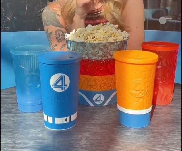 THE FANTASTIC FOUR Odeon Popcorn Bucket and Collectors Cup £57.88 ...