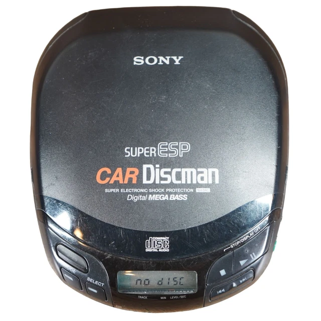 SONY SUPER ESP Car Discman D-838K Black Portable CD Player TESTED EUR ...
