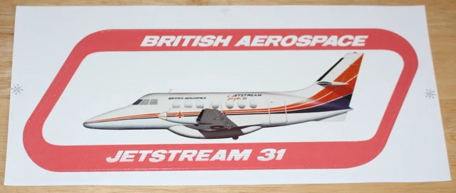 LARGE BAE BRITISH Aerospace Jetstream Super 31 Airliner Sticker £6.00 ...