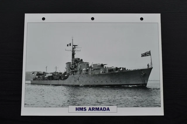 NAVAL DESTROYERS HMS Armada 1943 Destroyer Photo Print Maxi Card £4.25 ...