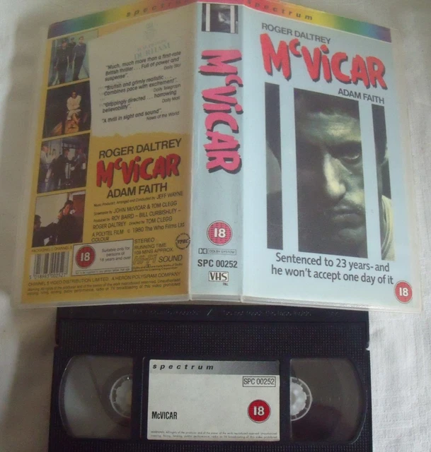MCVICAR VIDEO TAPE VHS PAL Roger Daltrey very good condition £3.78 ...