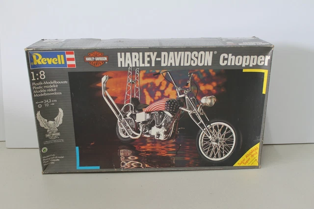 HARLEY DAVIDSON CHOPPER 1:8 Scale Revell Model Kit (1992) (Rare) $300. ...