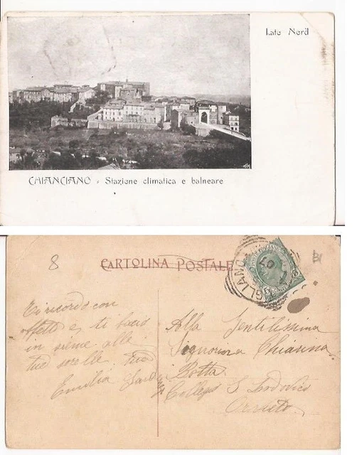 STORIA POSTALE CARTOLINA Chianciano Il Lato Nord 1907 Fp EUR 1,00 ...