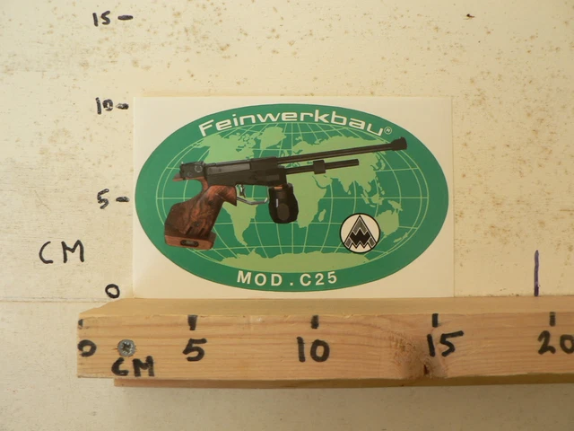 STICKER,DECAL FEINWERKBAU Model C25 Gun Geweer Pistol EUR 4,99 ...
