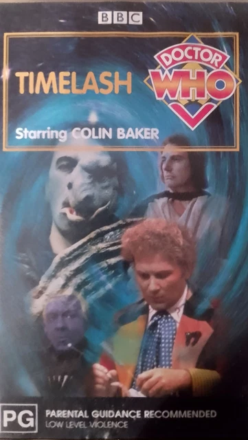 DOCTOR DR WHO Timelash VHS Colin Baker Paul Darrow (Avon Blake's 7) ABC ...