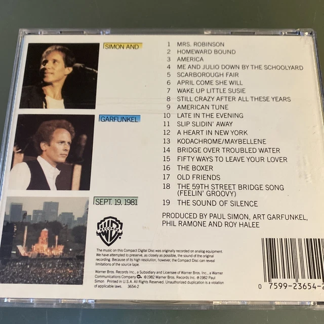 SIMON & GARFUNKEL 3 💿 LOT: Best of, Greatest Hits, Concert In Central ...