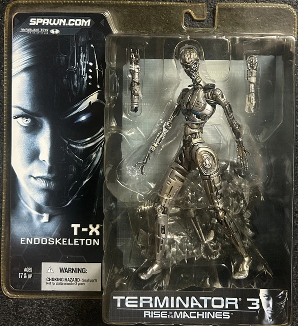 T-X ENDOSKELETON 7& Terminator 3 Rise of the Machines McFarlane Figure ...