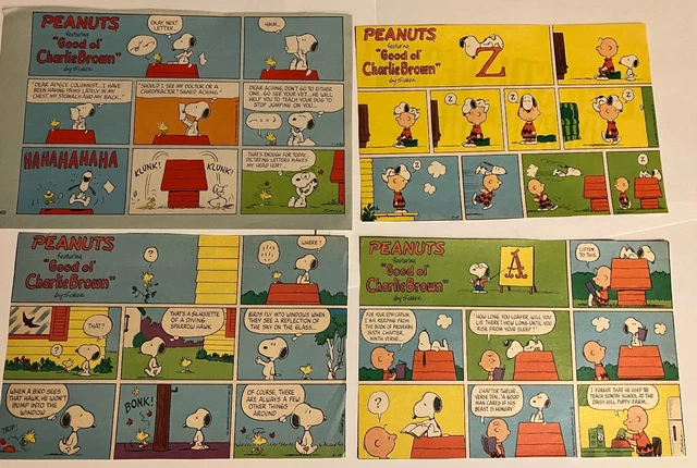 VINTAGE SNOOPY PEANUTS Charlie Brown Newspaper Comic Strip Charles ...