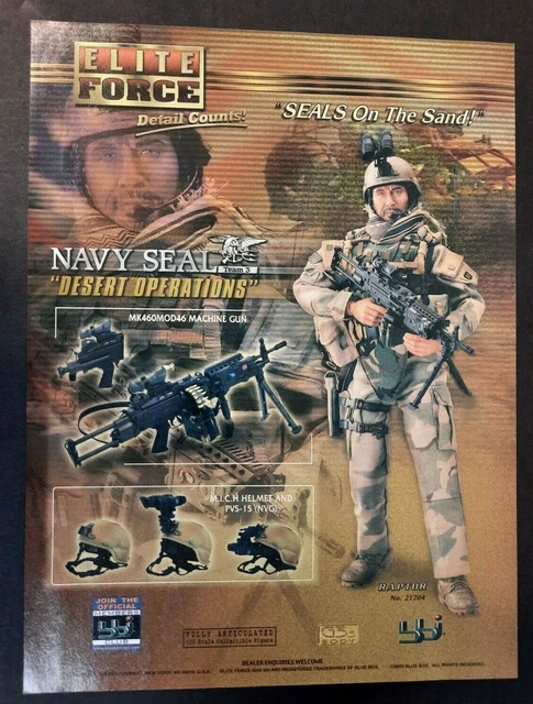 ELITE FORCE NAVY Seal Team 3 "Desert Operations" Figure ~ Magazine ...