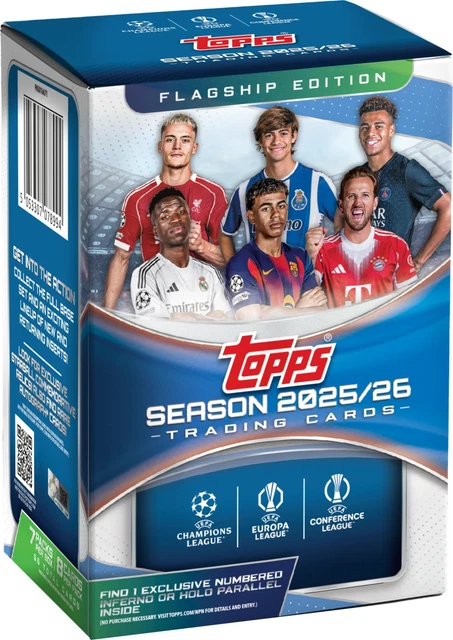 2025-26 TOPPS UEFA Club Competitions Value Box £35.00 - PicClick UK