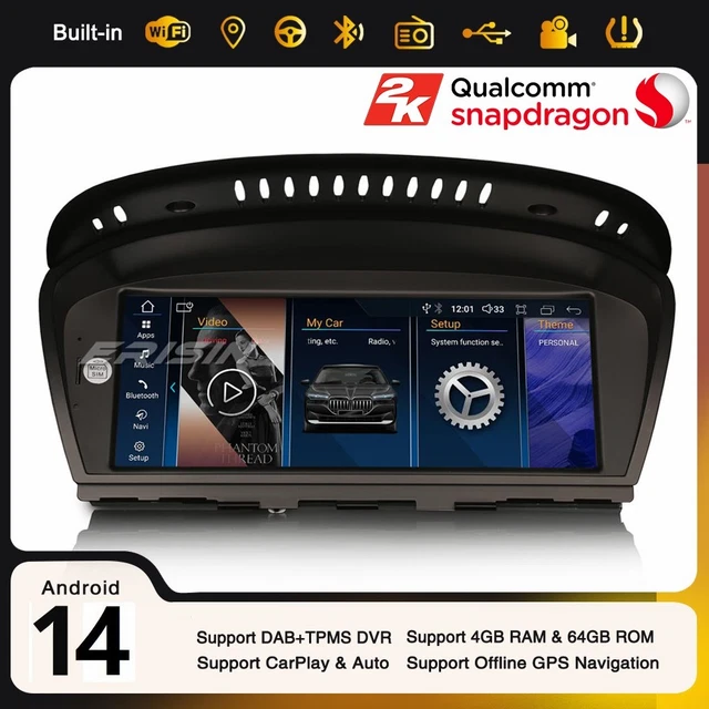 8,8& ANDROID 14.0 Autoradio BMW E60 E61 E63 E64 E90 E91 E92 E93 CIC Navi Idrive EUR 323,91 ...