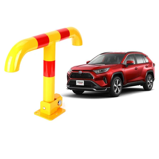 CAR PARKING BOLLARD Lockable T-Shape Barrier Garage Driveway Security ...
