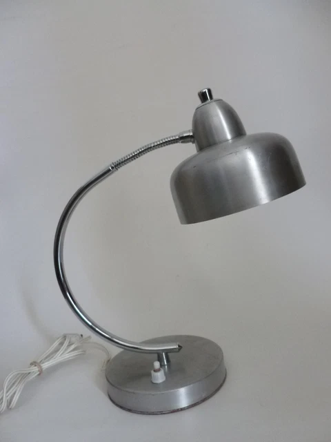 LAMPE À POSER vintage années 60- Delmas Disderot - chrome-aluminium-orientable EUR 80,00 ...