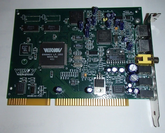 VINTAGE PC CARD MultiMedia Audio/Video Capture Board ISA Winnov WAVIA ...