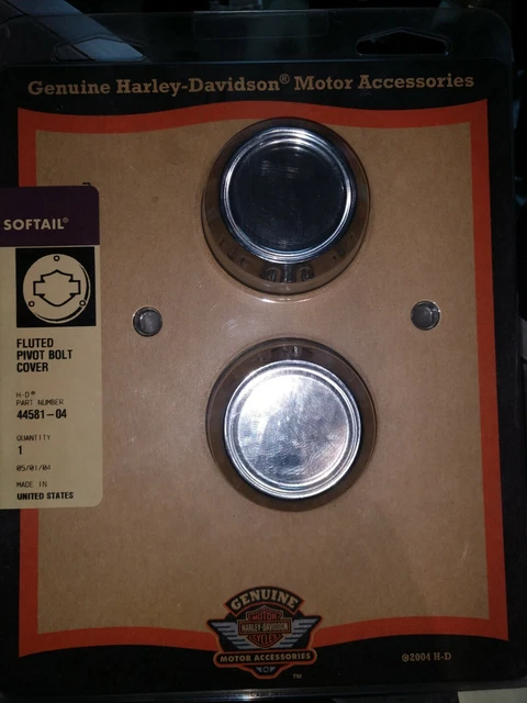 HARLEY-DAVIDSON FLUTED PIVOT Bolt Cover, Nos # 44581-04 $34.00 - PicClick