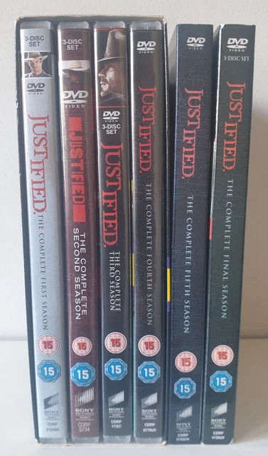 JUSTIFIED - COMPLETE Season 1-6 (18-Discs) UK Region 2 DVD Box Set Sets EUR 49,69 - PicClick IT