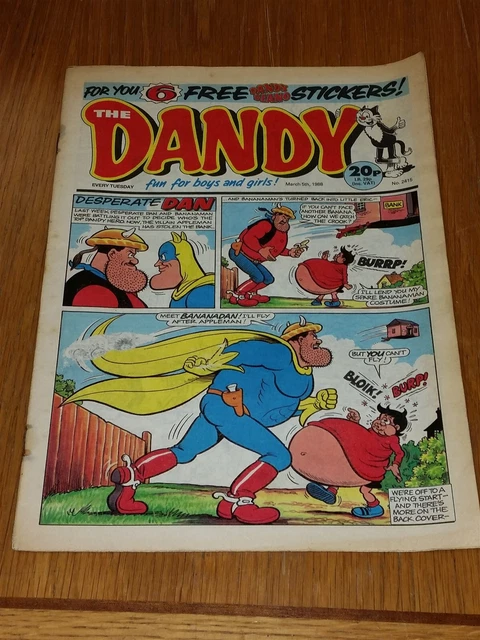 DANDY #2415 MARCH 5 1988 Rusty Staples British Weekly Uk Comic ^ £6.99 ...