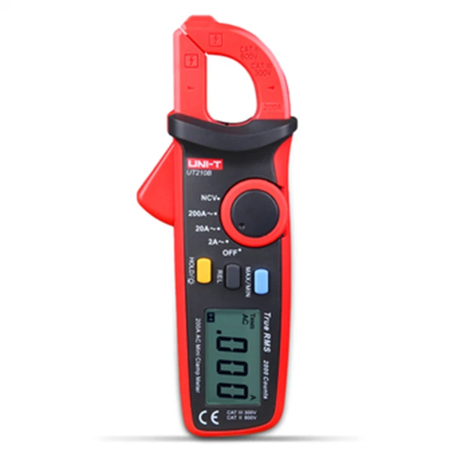 UNI-T UT210D DIGITAL Clamp Meter AC/DC Current Voltage Multimeter Temp ...