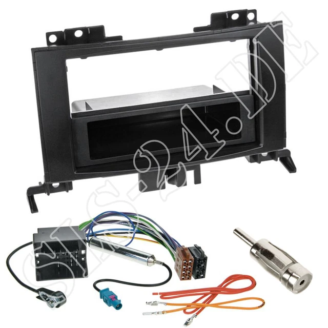 VW CRAFTER DOUBLE din frame car radio bezel + compartment ISO car cable ...