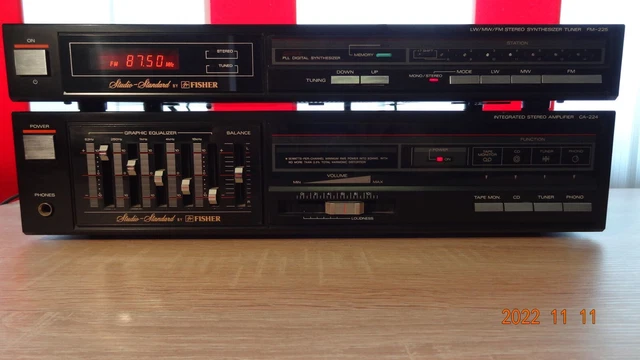 FISHER CA-224 AND Fisher FM-225 Amplifier and Radio £38.44 - PicClick UK