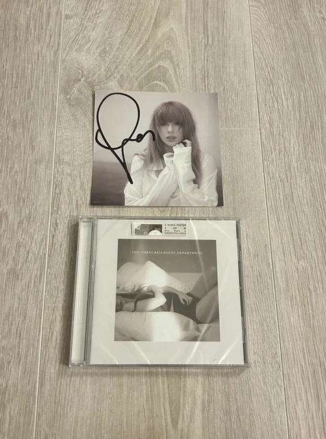 TAYLOR SWIFT - The Tortured Poets Department CD + Signed Autographed ...