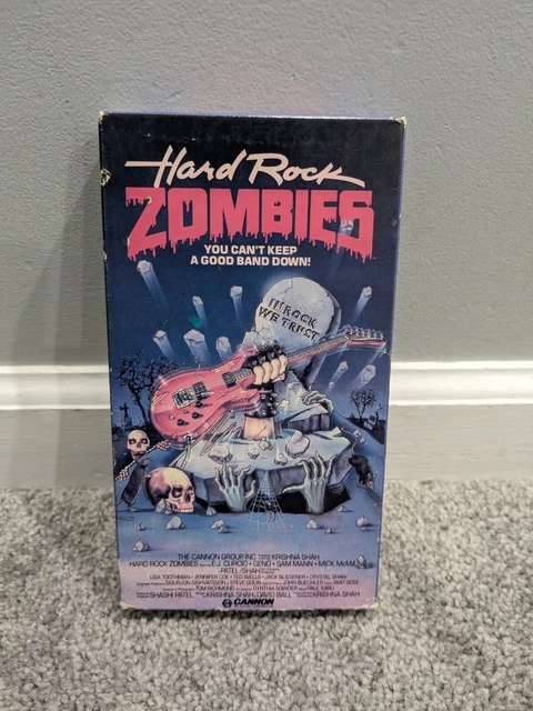 HARD ROCK ZOMBIES VHS-Super Rare-1985 Cannon films-Vestron Video Horror ...