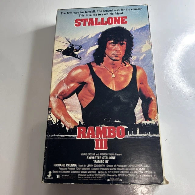 RAMBO III VHS (1988) Sylvester Stallone USA (IVE, Carlo Pictures Inc ...