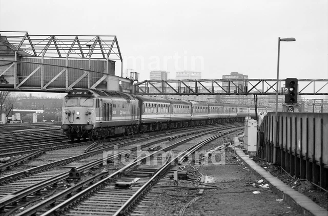CLAPHAM JUNCTION CLASS 50 50028 21.1.89 John Vaughan Negative RN427 £2. ...