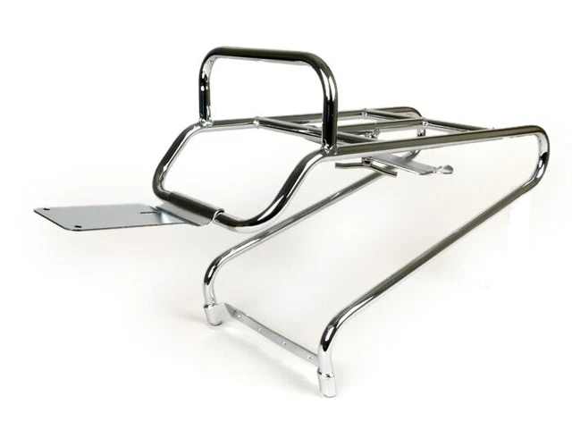 VESPA PX 125 150 200 LML 2T 4T Rear Rack & Spare Wheel Carrier in ...