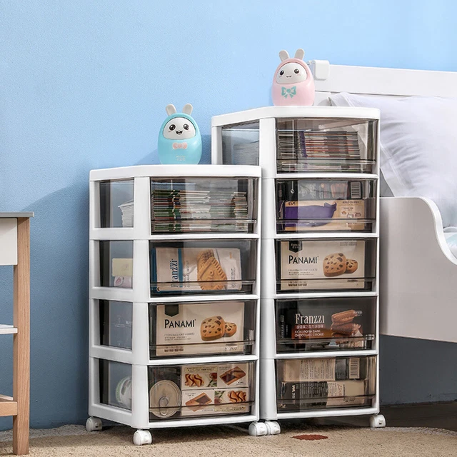 LARGE 3/4/5 DRAWERS Storage Tower Unit Trolley Chest Drawer Home Office ...