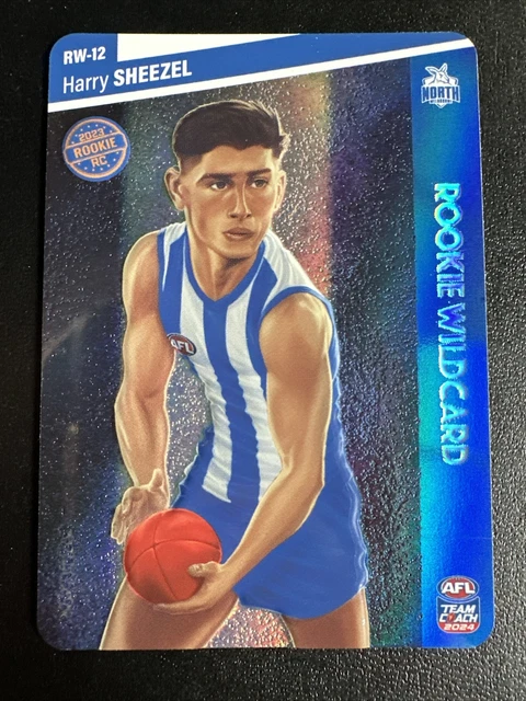 2024 AFL TEAMCOACH Rookie Wildcard Harry Sheezel RW-12 $28.00 - PicClick AU