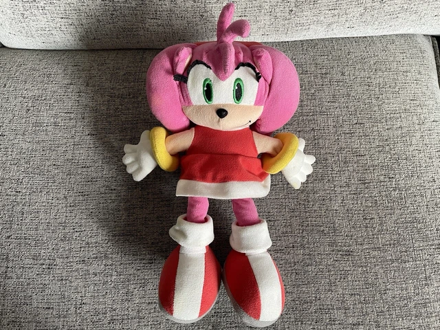 RARE SONIC THE Hedgehog 12 Inch Amy Rose Plush Soft Toy Sega Prize ...