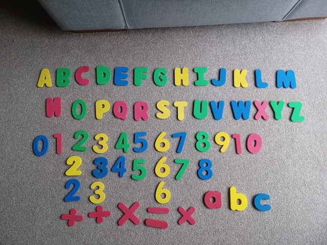 FOAM ALPHABET LETTERS, numbers and symbols, educational toys £3.31 ...