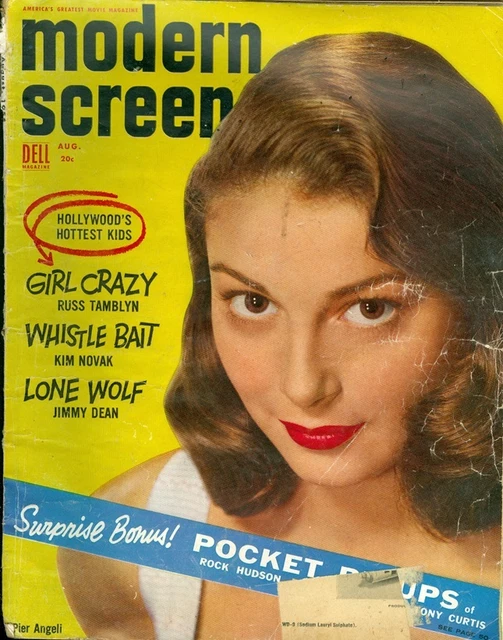 1955 MAGAZINE ÉCRAN moderne : Pier Angeli/Russ Tamblyn/Kim Novak/Jimmy ...