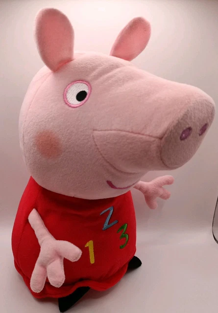 PEPPA PIG RED 123 Dress Large Soft Toy Plush 14" NO SOUNDS £5.40 ...